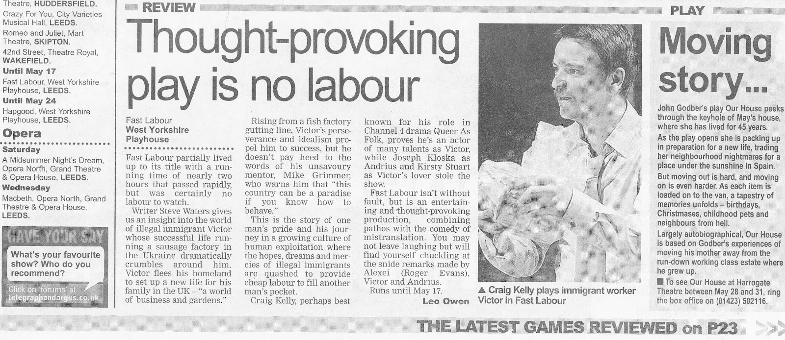 Digesting the fat: Theatre/Dance Reviews