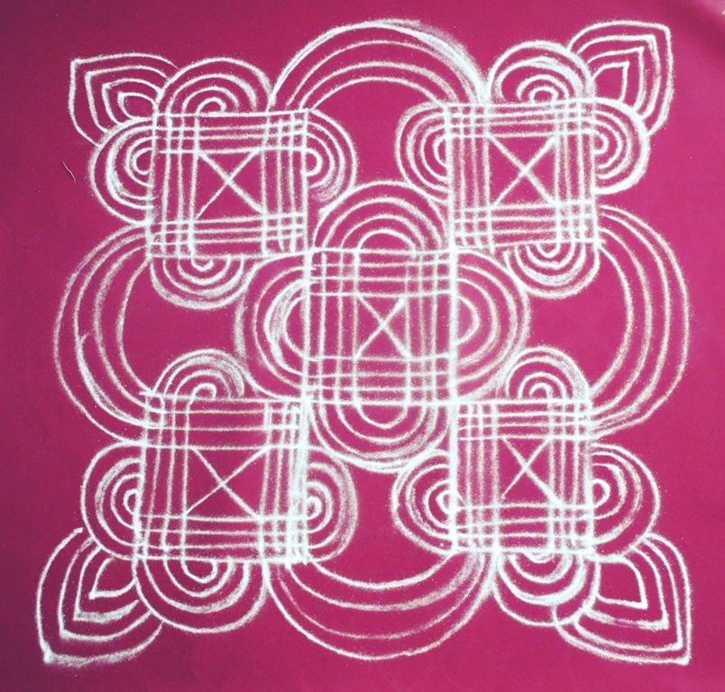 Traditional Padi Kolam Design - Friday Padi Kolam