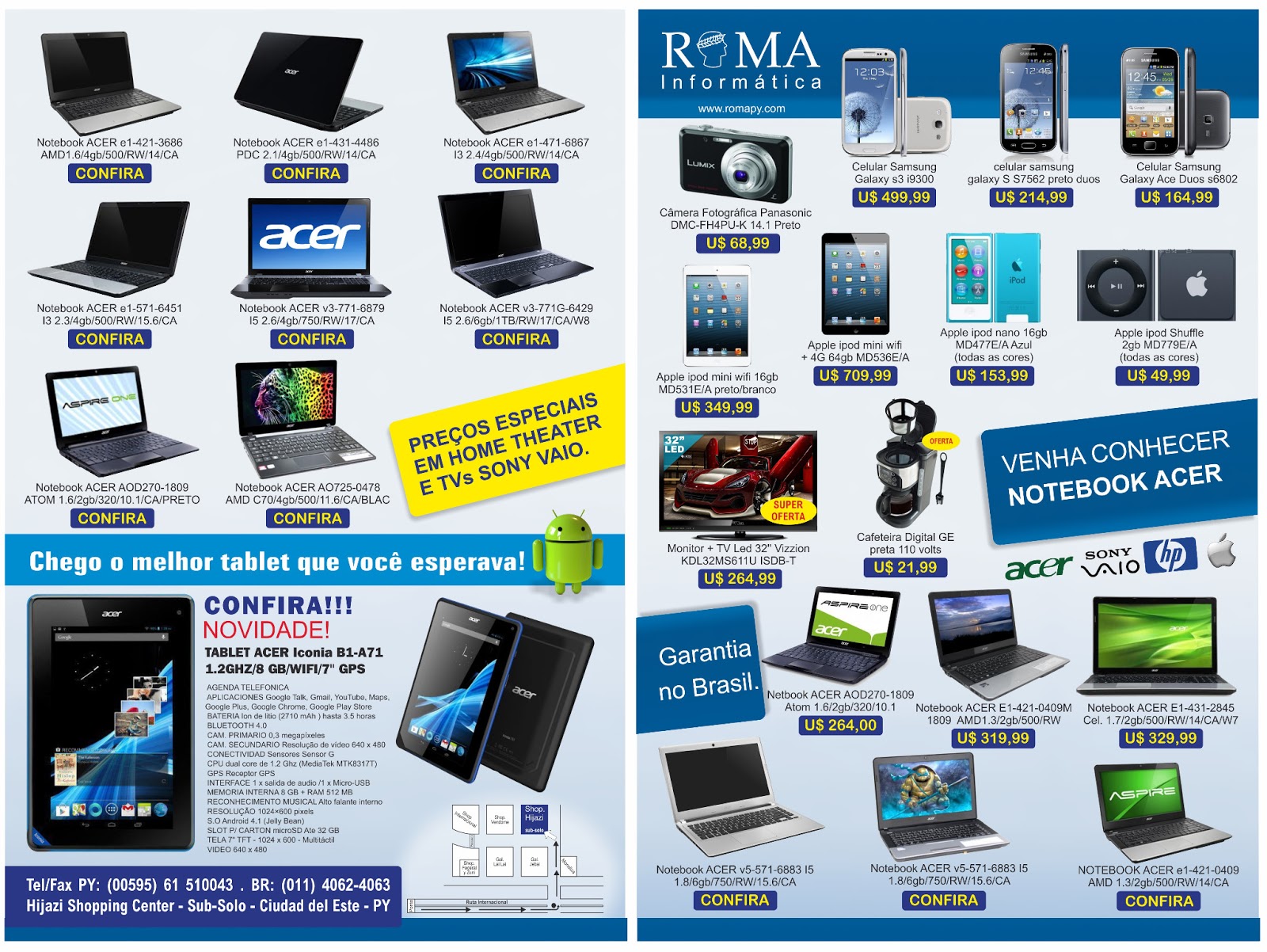 ROMA INFORMÁTICA - PANFLETO