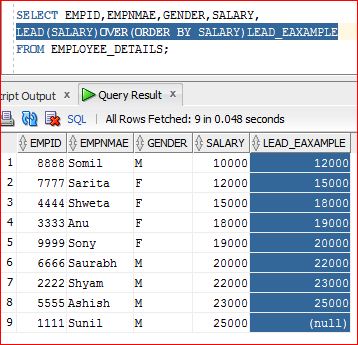 SQL ,Data Warehouse and Testing Concepts: ORACLE- ANALYTIC FUNCTIONS ...