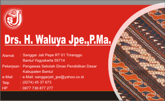 Surya Gemilang Creative: Kartu Nama Batik Unik 03