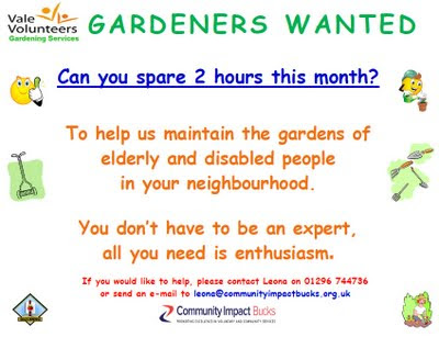 Chearsley: Gardeners Wanted