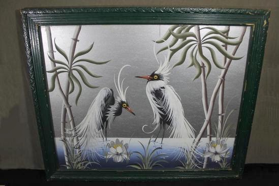 Paintings by M Devoe: EXOTIC FLAMINGO & CRANE PAINTINGS by M. Devoe