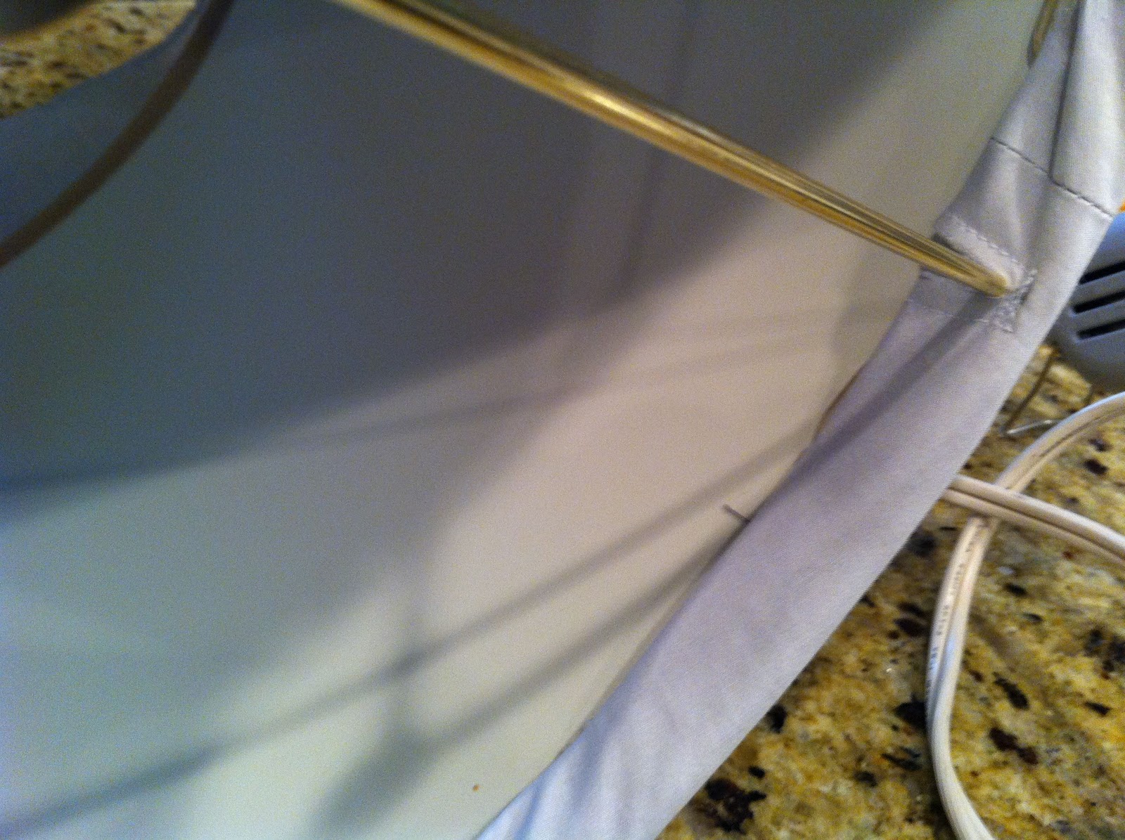 blue cedar lane: Ruffled Lamp Shade from Skirt