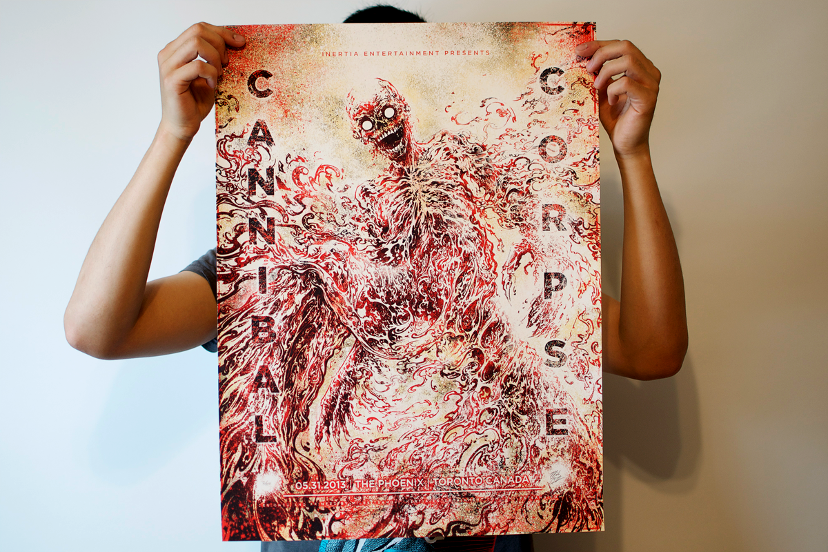 INSIDE THE ROCK POSTER FRAME BLOG: Cannibal Corpse Toronto Poster by ...