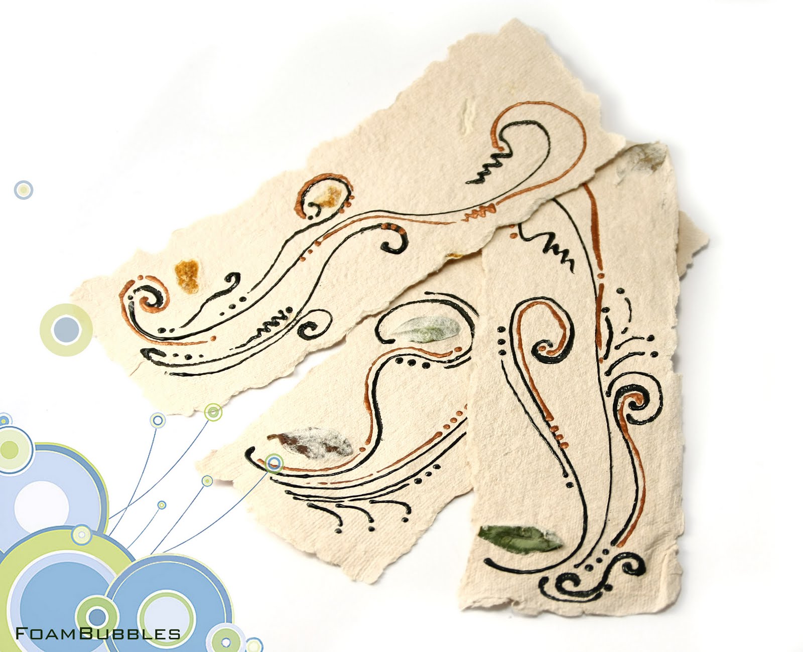 Semne carte- hartie handmade | FoamBubbles