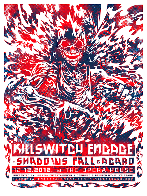 INSIDE THE ROCK POSTER FRAME BLOG: Killswitch Engage Poster by Miles ...