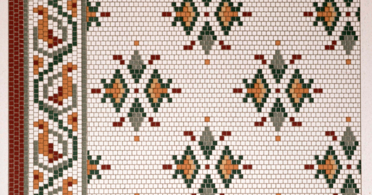 Laurelhurst Craftsman Bungalow: Period Mosaic Floor Tile Catalog