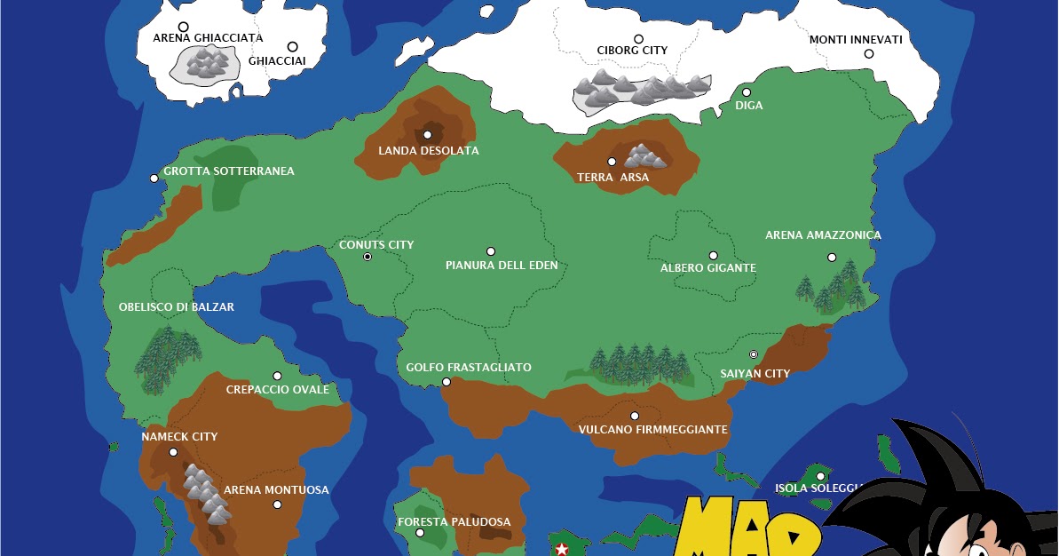 Alexgilart: Mapa de la serie Dragon Ball Z