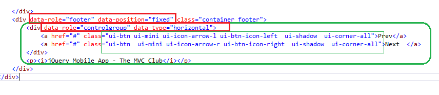 The Aspnet Mvc Club Jquerymobile App Using Header And Footer Buttons For Android And Blackberry