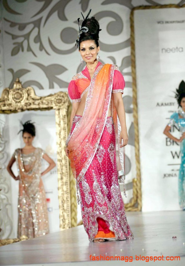 Indian-Pakistani Bridal-Wedding Dress on Bridal Couture Fashion Ramp ...