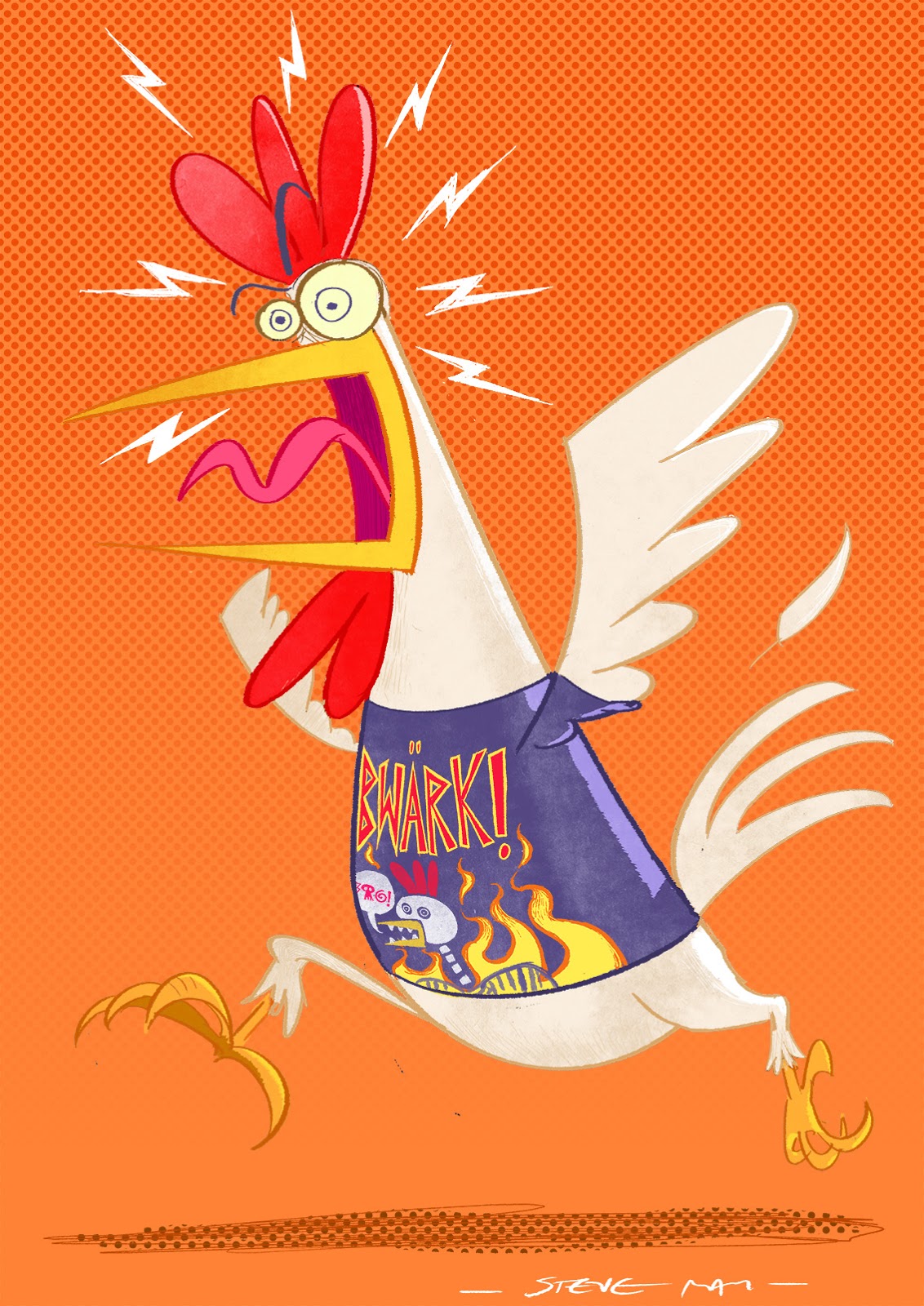 stevemaystuff: Mëtal Chicken!