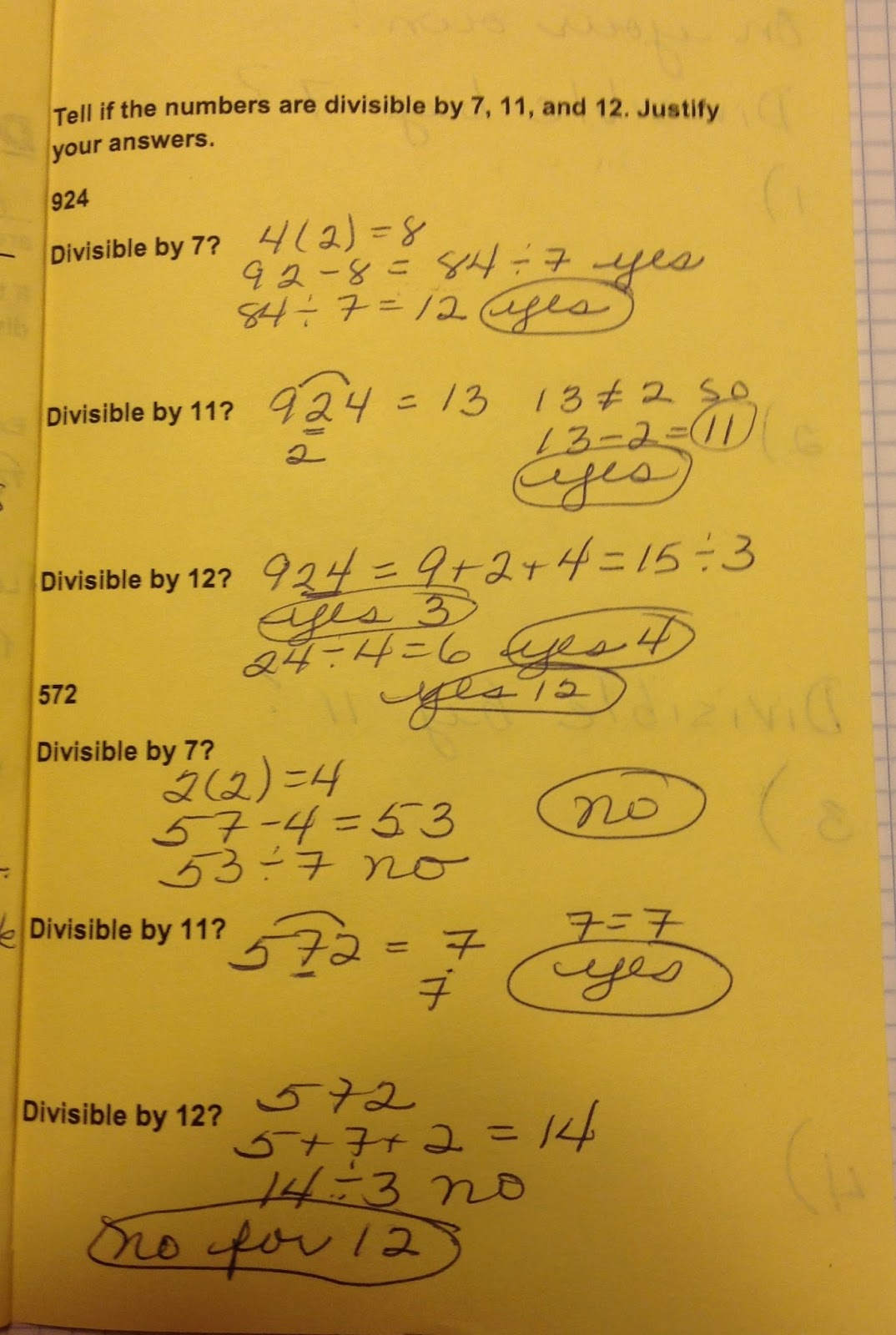 Equation Freak: Divisibility rules 7, 11 and 12