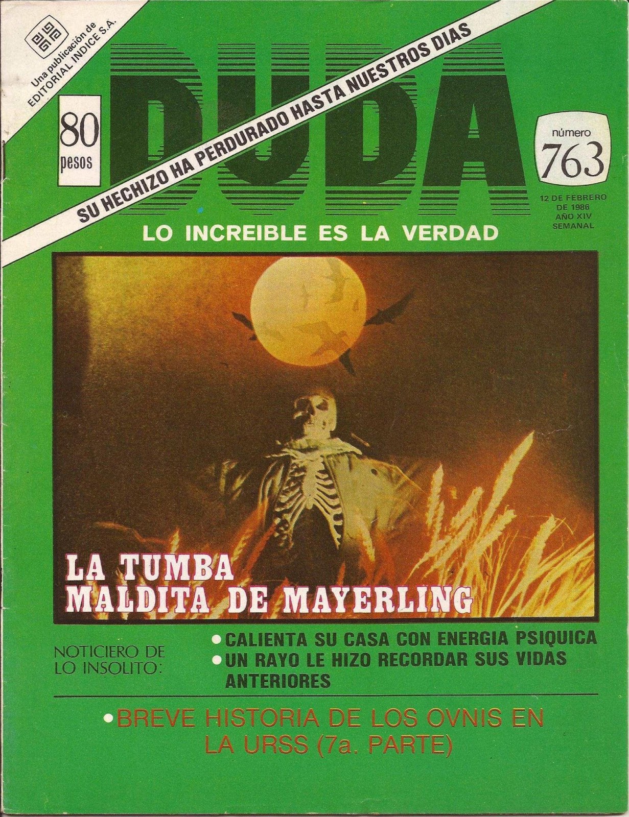 Mexico Comic Romanticos: Duda - Lo increible es la verdad (761 al 765)