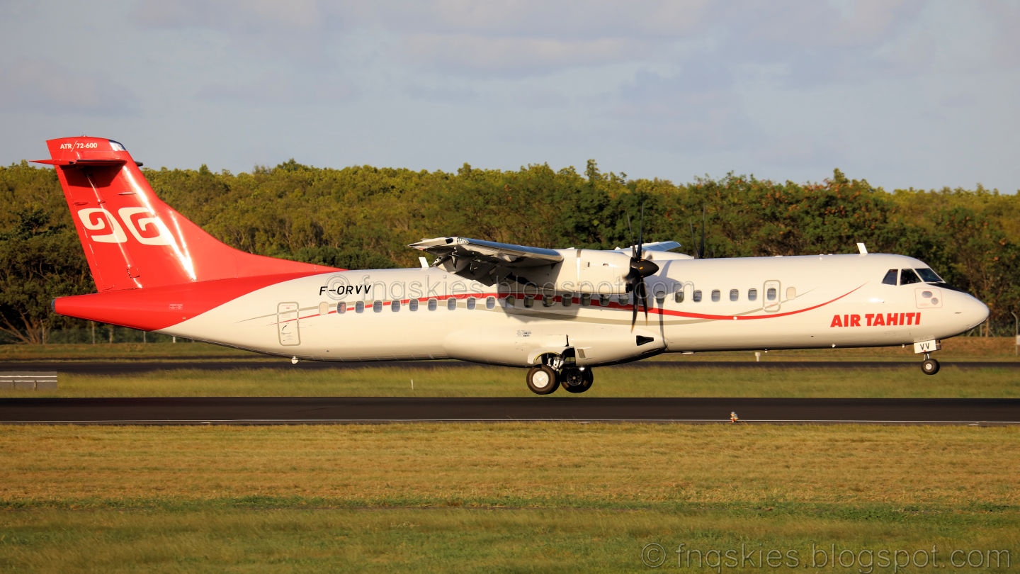 Far North Queensland Skies: Air Tahiti ATR72-600 F-ORVV delivery flight