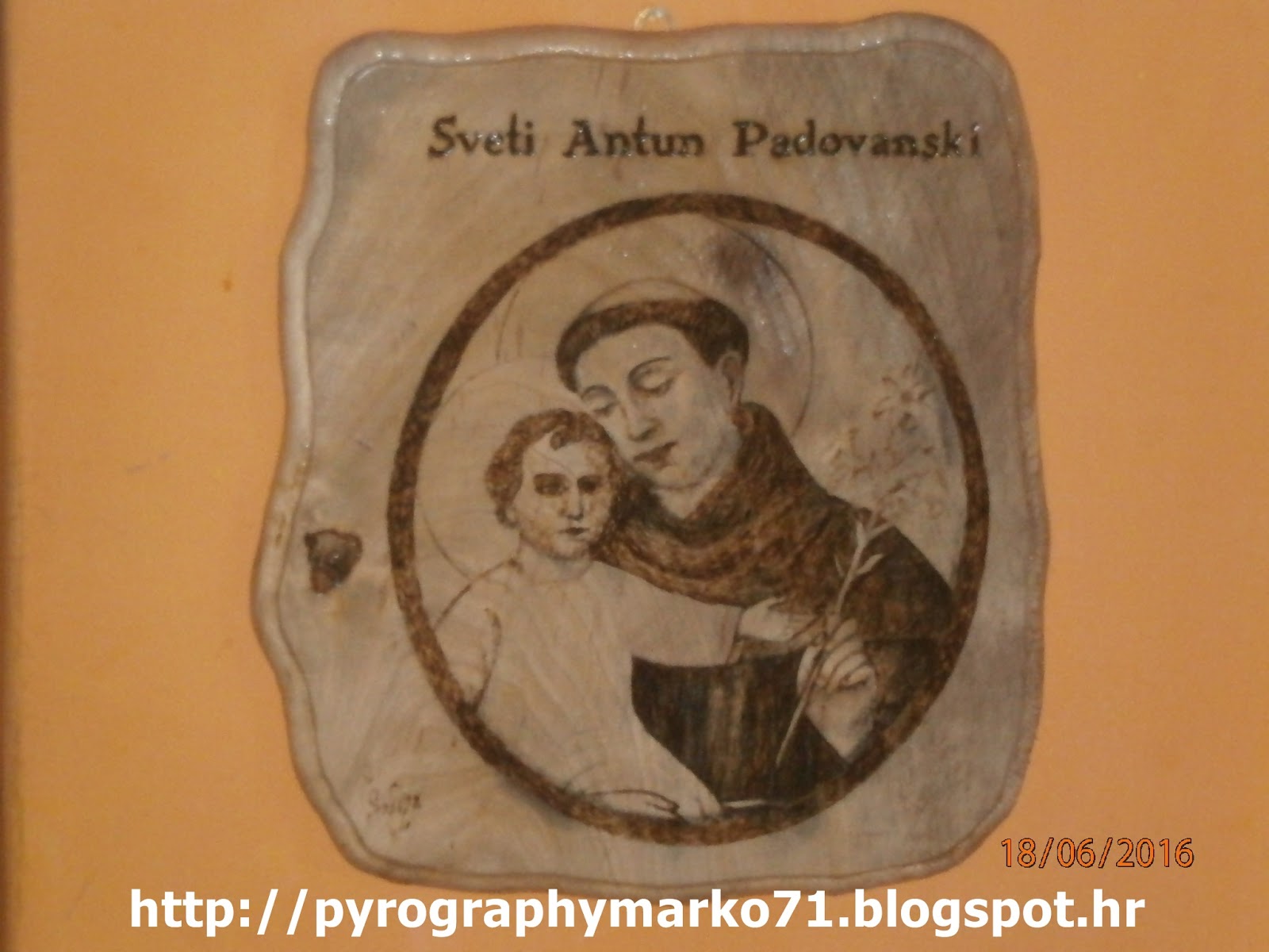 Pyrography by marko71.: SVETI ANTUN PADOVANSKI