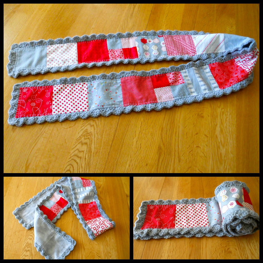ellyn's place: patchwork scarf tutorial