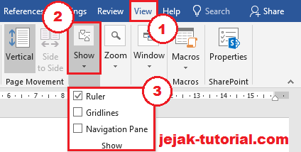 Cara Menampilkan Ruler, Gridlines, dan Navigation Pane di MS Word ...