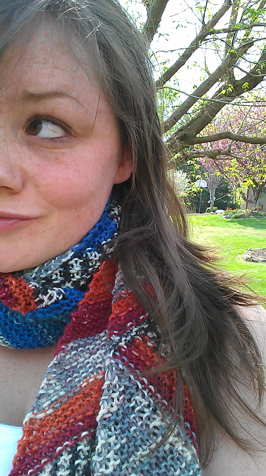 Underneath a Book: FO Friday: Longest Scarf EVER Edition