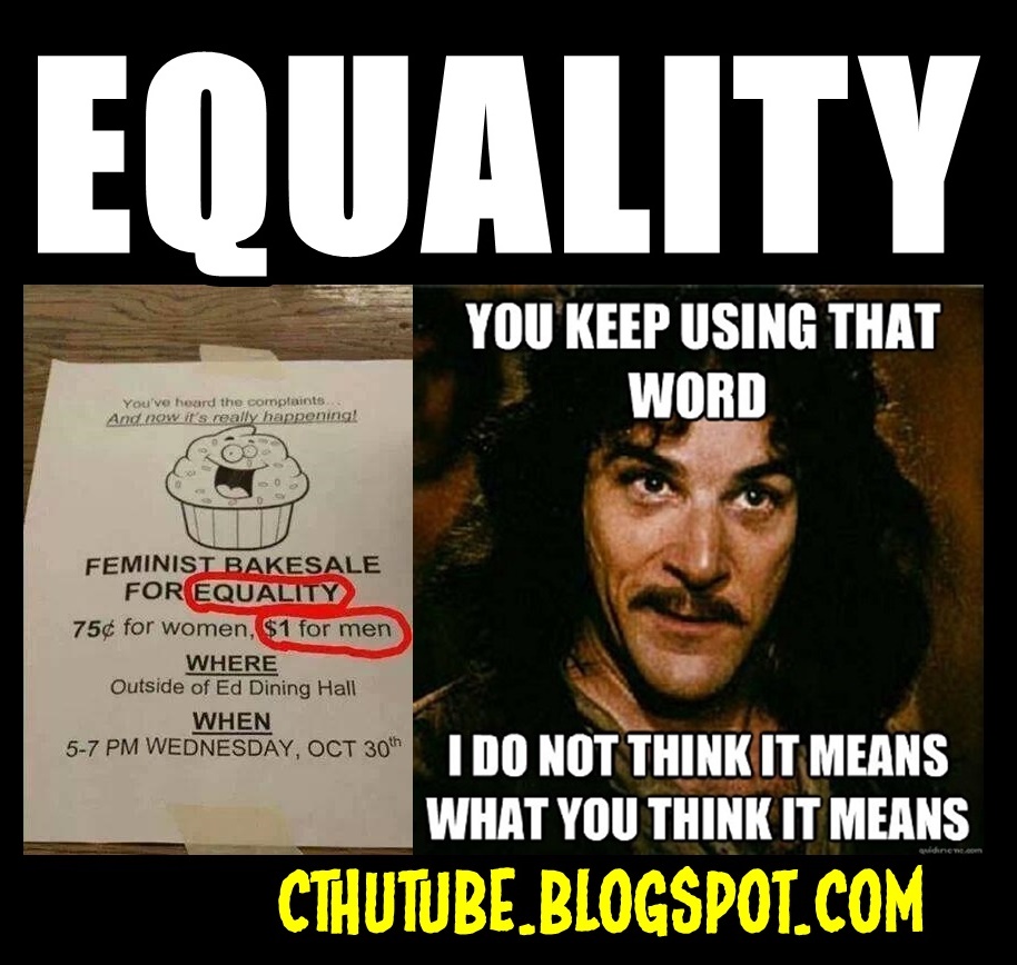Cthutube: Meme Of The Day: Equality, You Keep Using That Word... plz RT