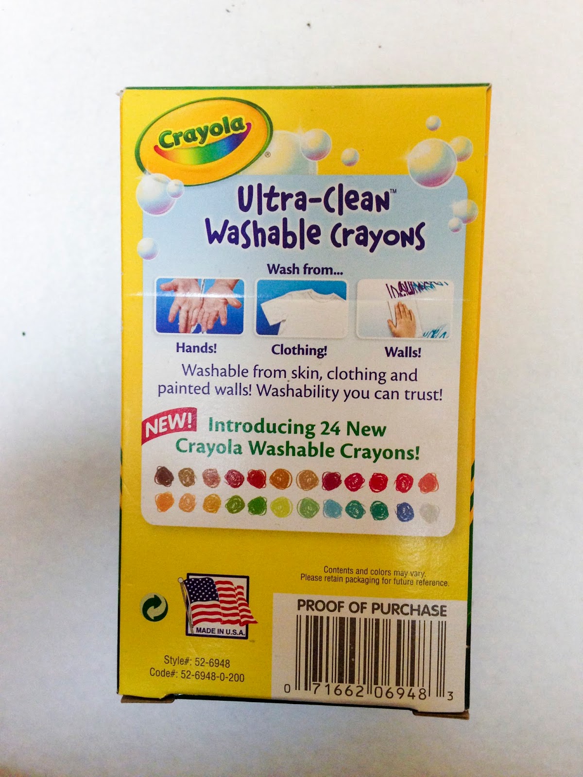 Ultra Clean Washable Crayons: What's Inside the Box | Jenny's Crayon ...