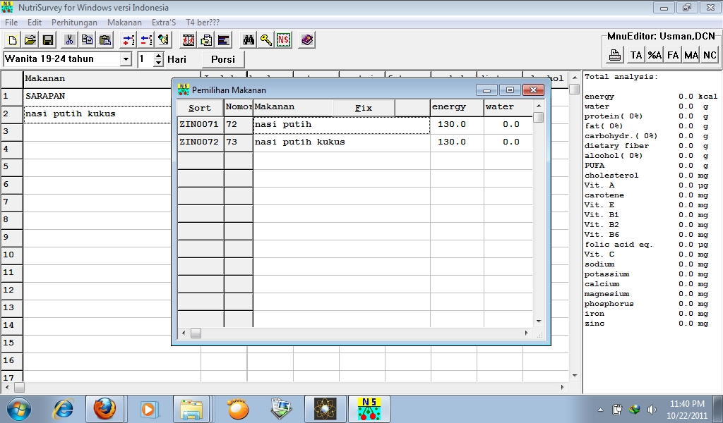 NUTRICLIN VS NUTRISURVEY - BAKUL DATA GIZI