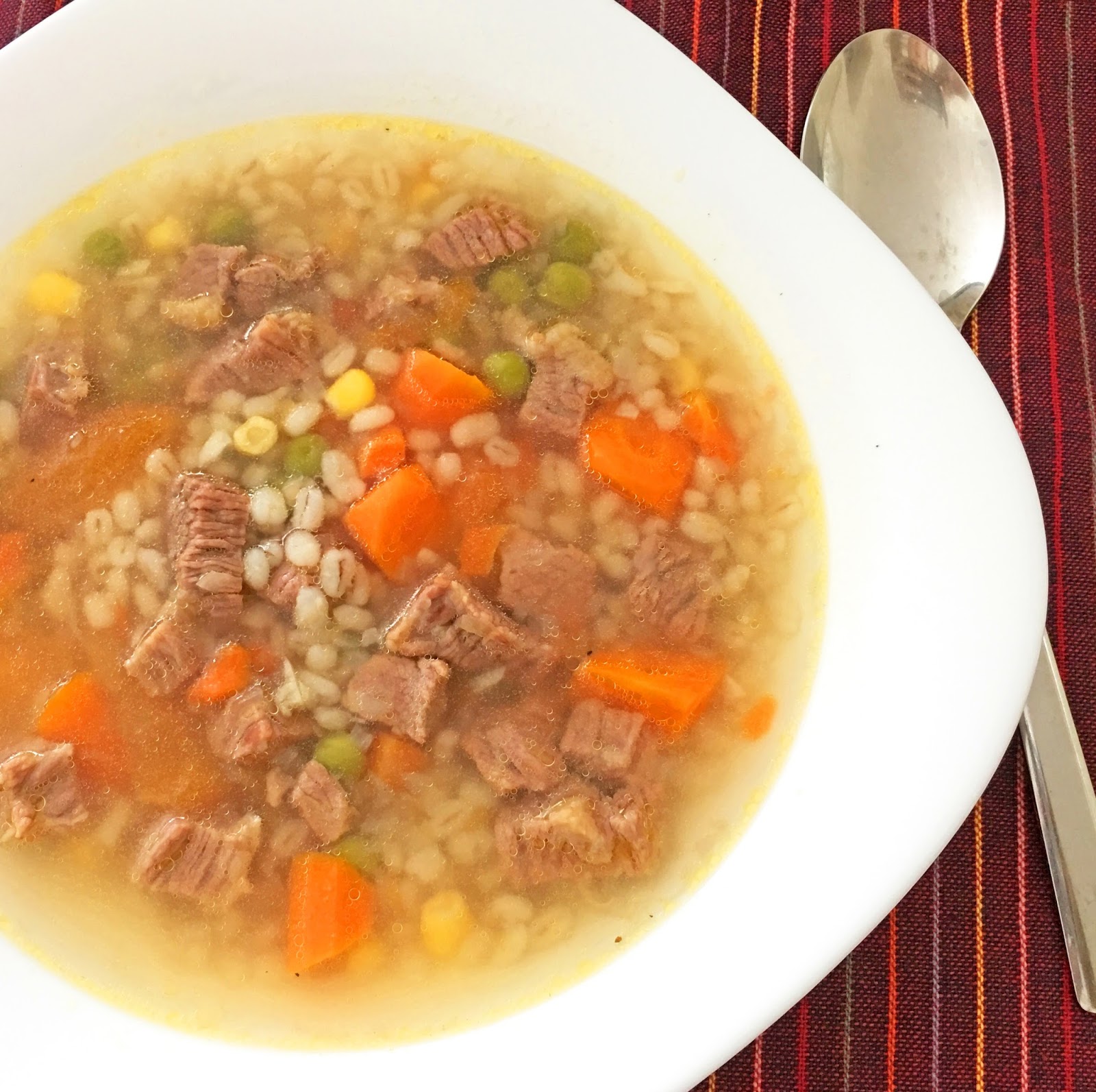 Chinese Beef and Barley Soup Thermal Cooker recipe