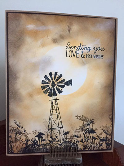 Cat 'n Cart Crafts: Windmill card