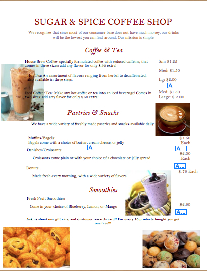 Sugar and Spice Coffee Shop