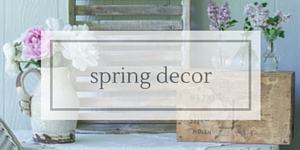 Spring Mantel With Flowers and Vintage Finds | Postcards from the Ridge