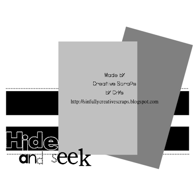 Creative Scraps by Crys: *Freebie* Hide and Seek Tag Template