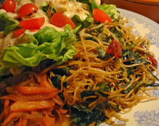 Chinese Garlic Chives Chow Mein