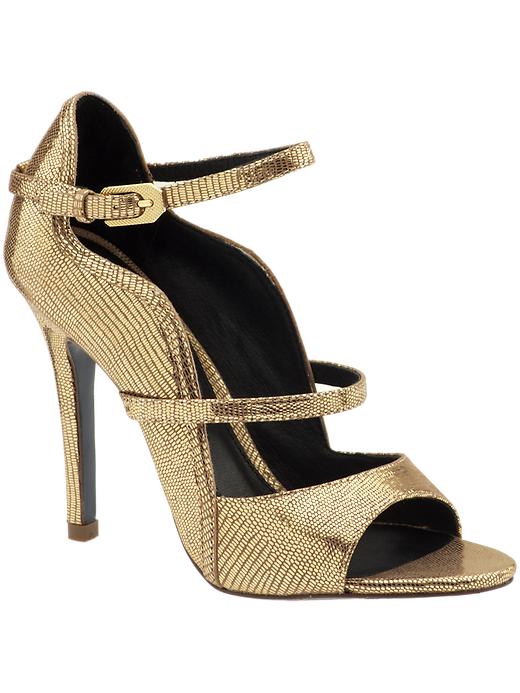 Gold Color Shoe
