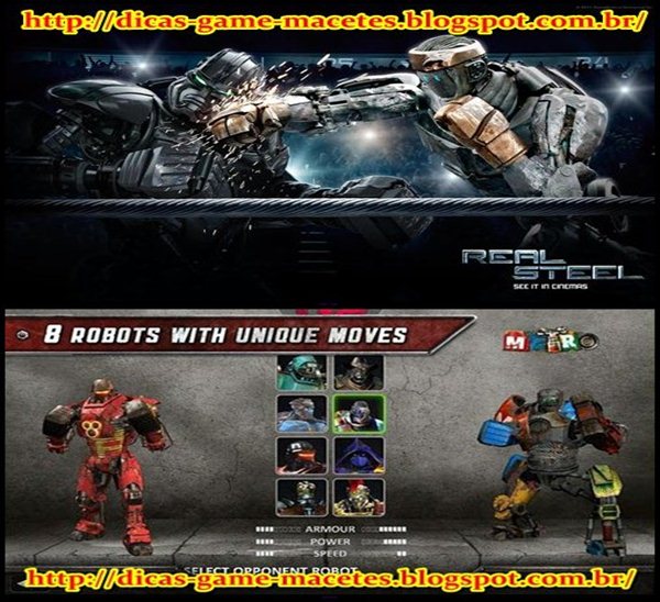Gigantes de Aço (Real Steel) Ps3 - DICAS DE GAMES & ANALISES