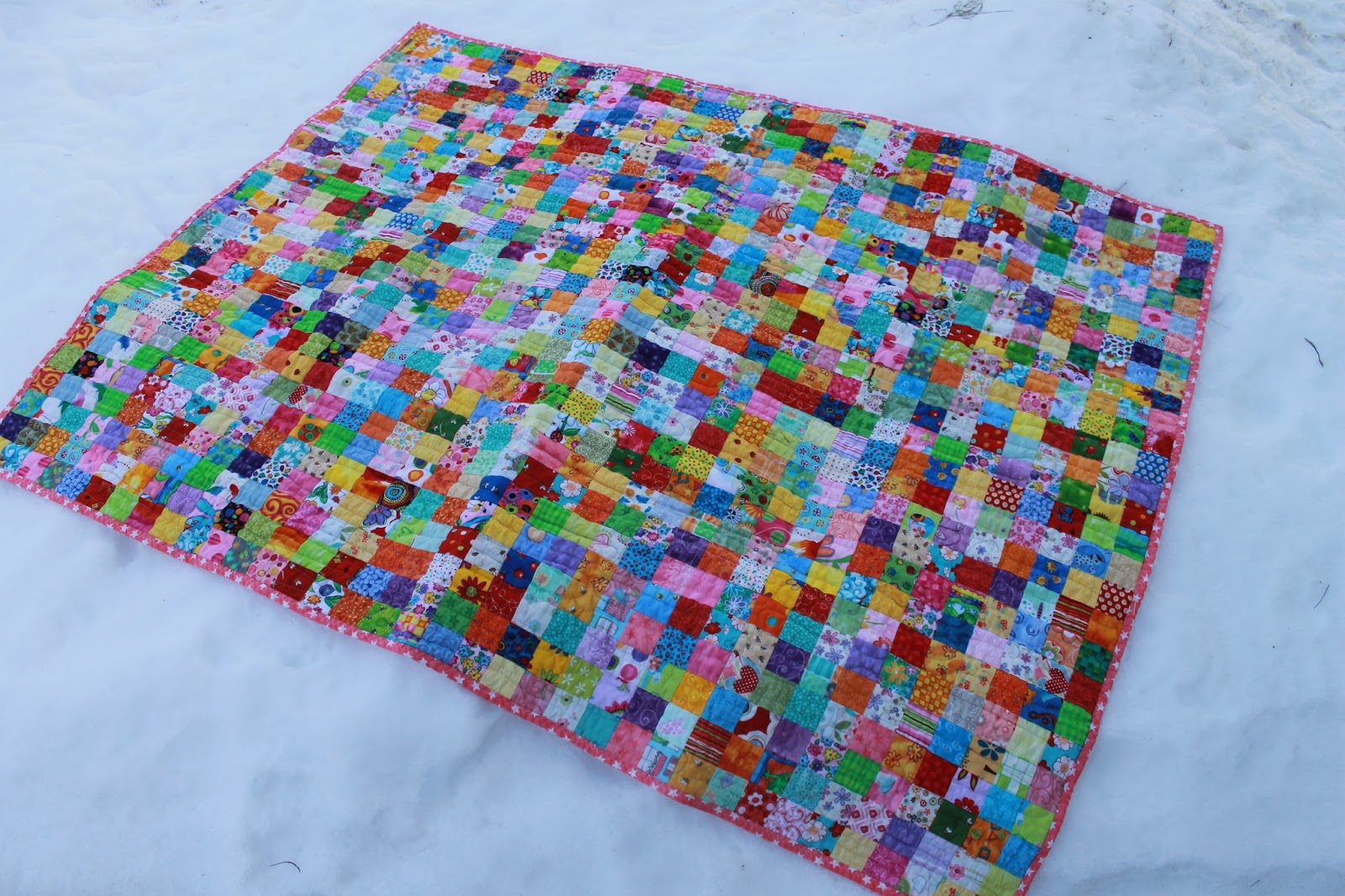 SunShine Sews...: Postage Stamp Quilt