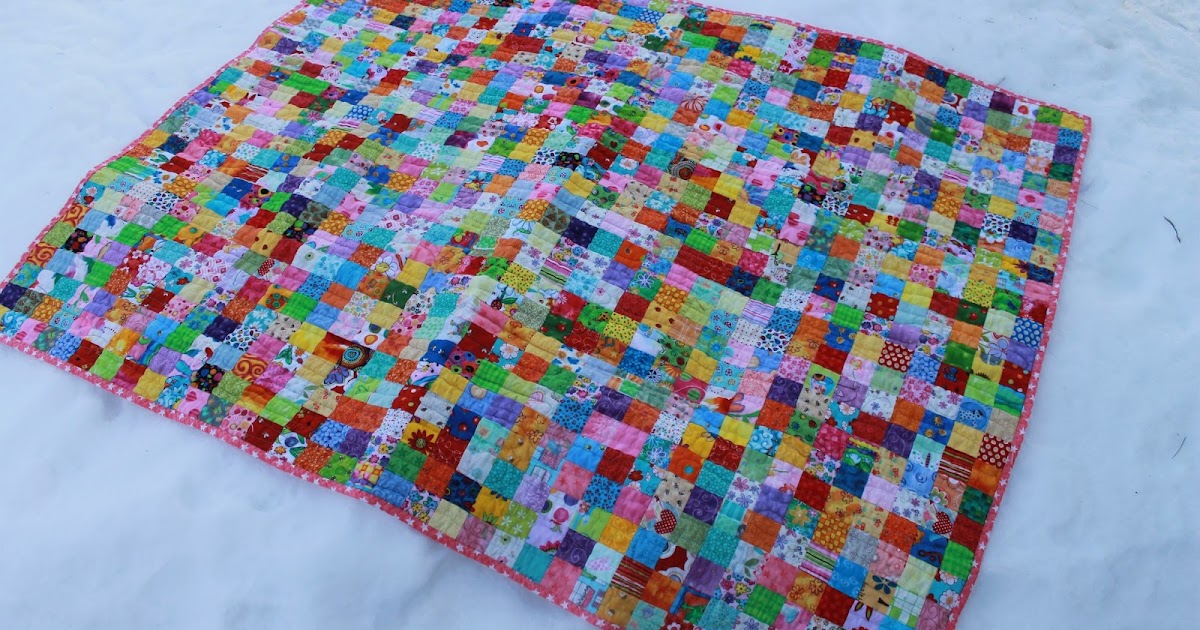 SunShine Sews...: Postage Stamp Quilt