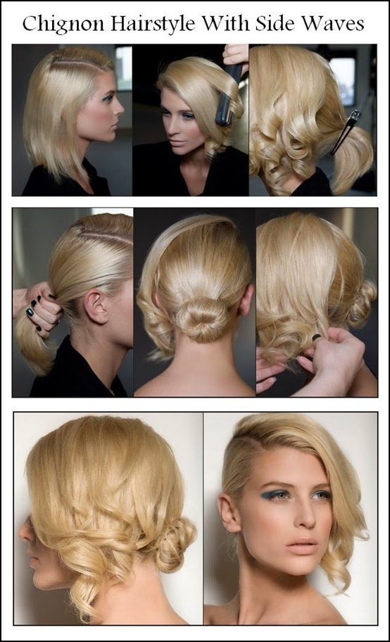 My Hair Style: 3 Pretty Easy Updos For Work