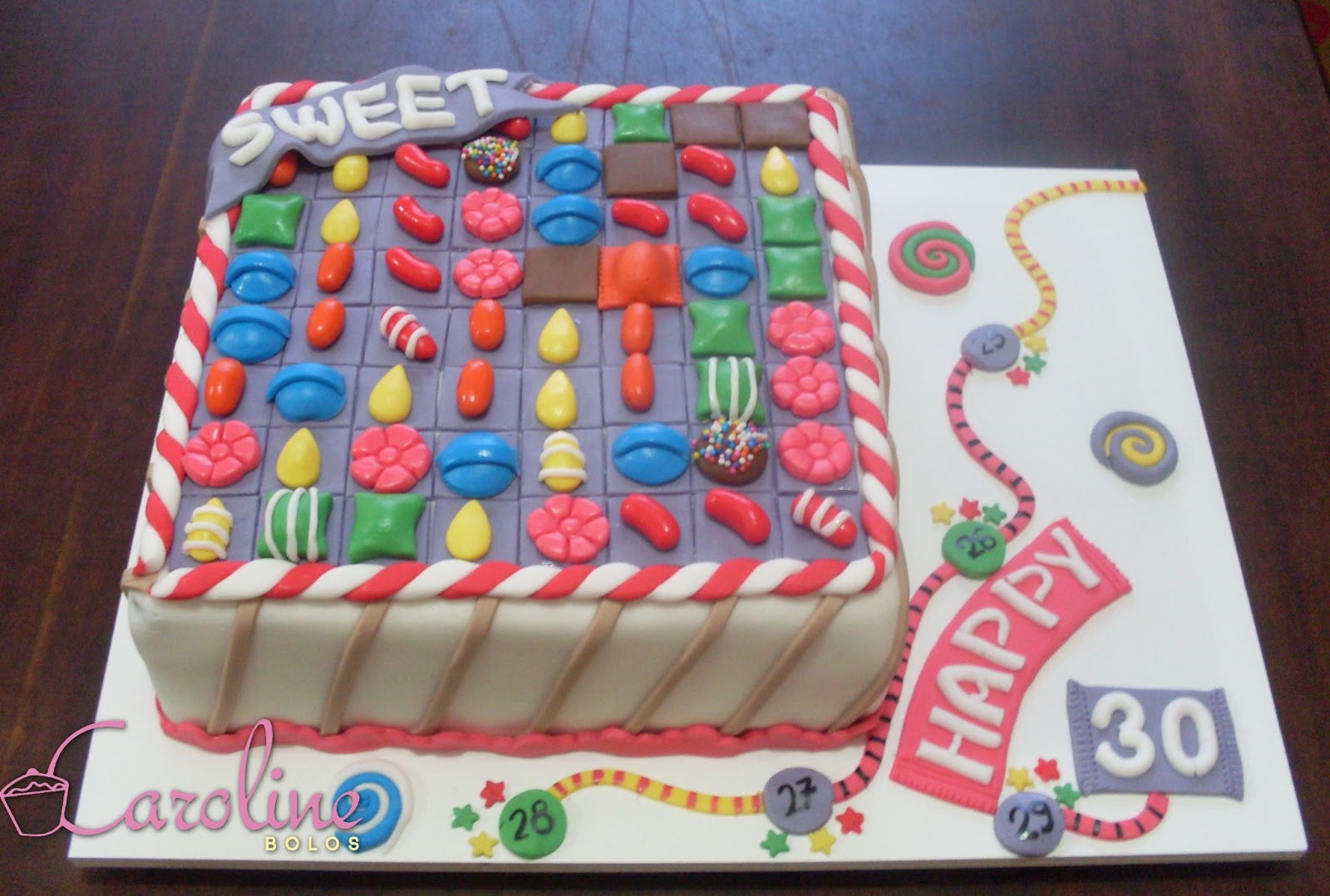 Caroline Bolos : Bolo Candy Crush Saga