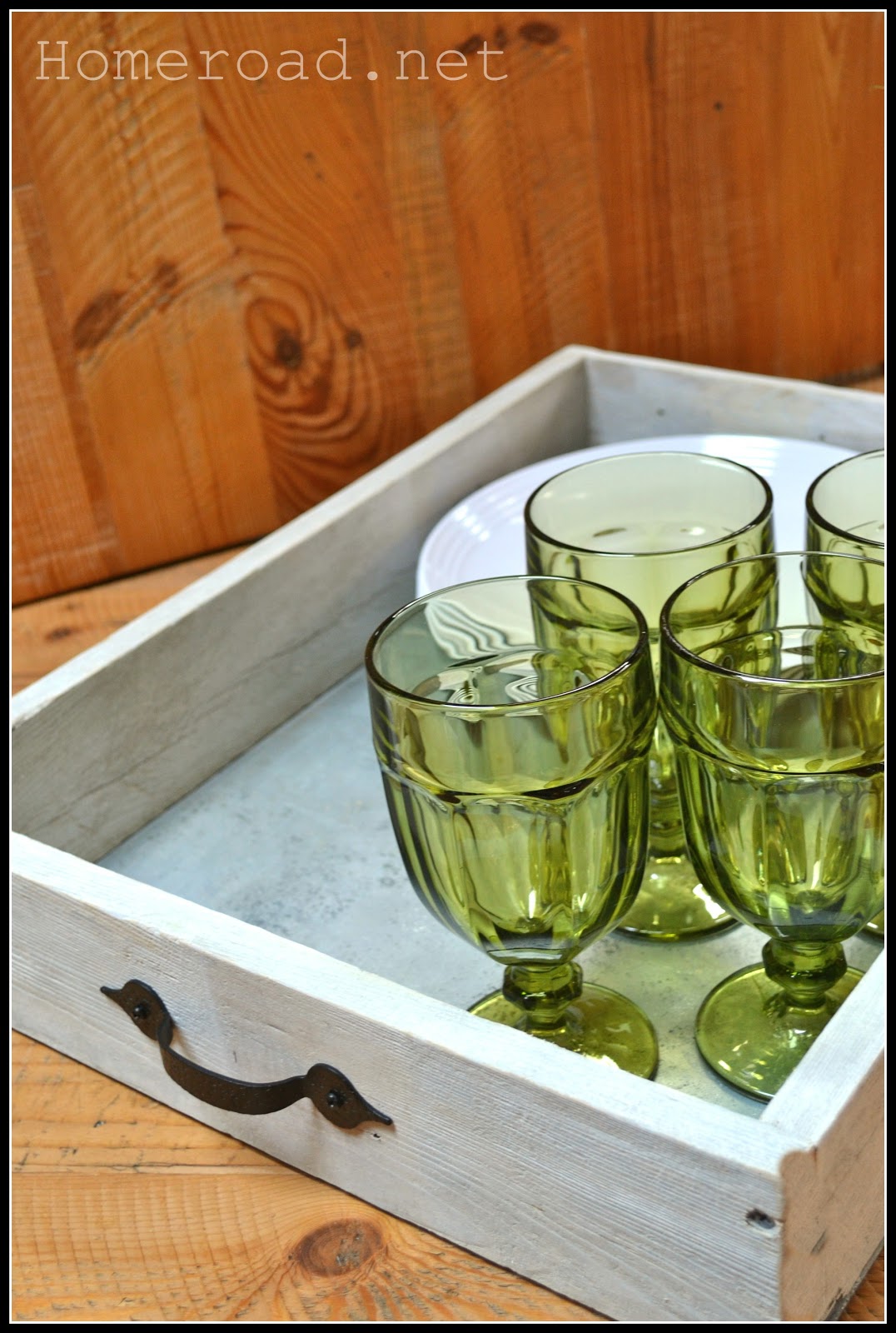 DIY Galvanized Steel Tray