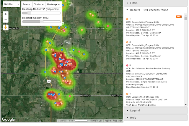 AIMS Updates Crime Maps for Sheriff and Surrounding Cities