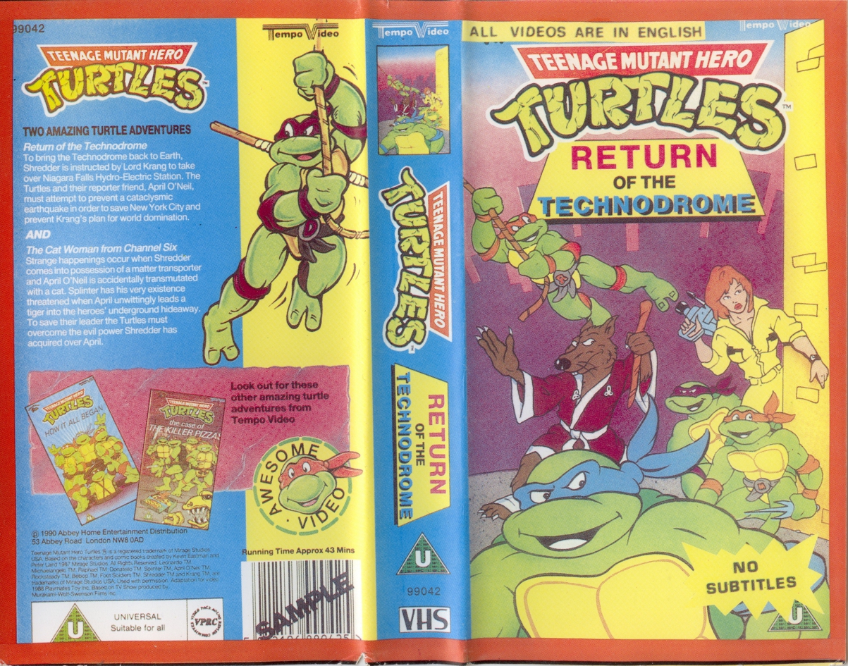 squer's TMNT Collection: 1990 TMHT RETURN OF THE TECHNODROME VHS
