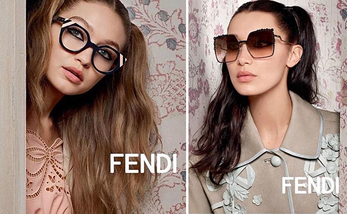Bella Hadid goes chic for the Fendi Spring/Summer 2017 Campaign