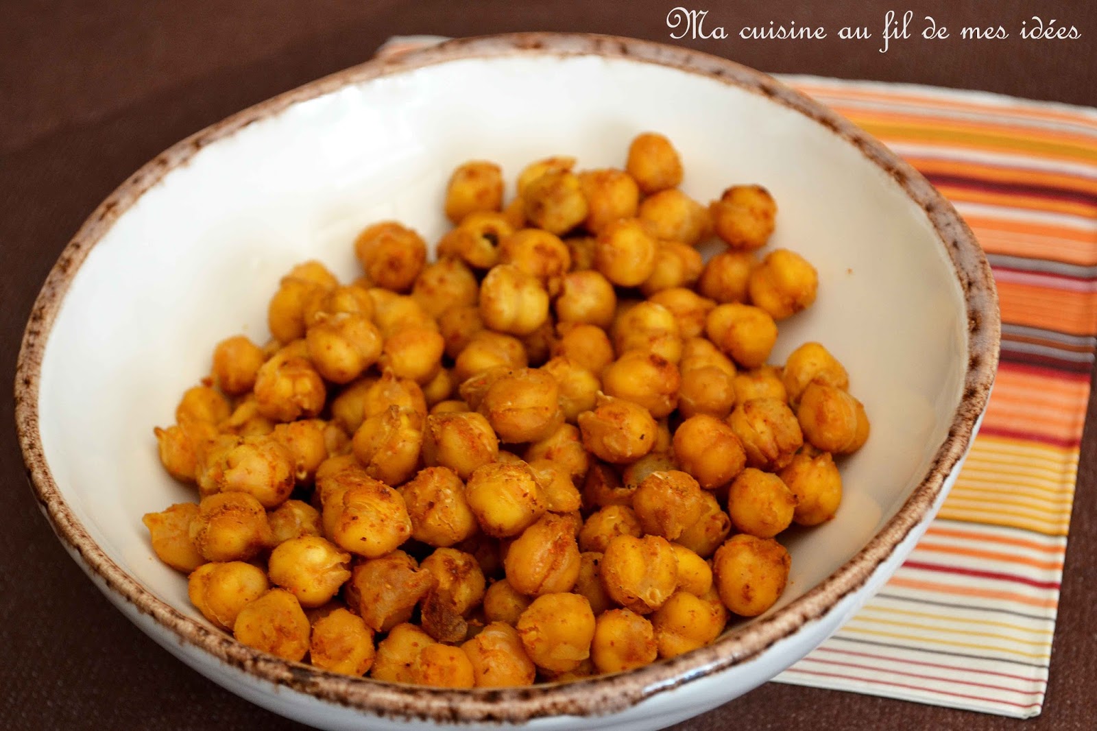 Ma cuisine au fil de mes idées...: Pois chiches grillés au paprika et curry