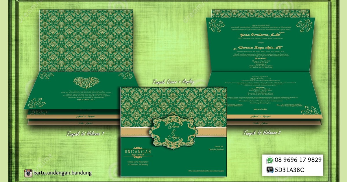 Undangan Hard Cover Full Foil & Embosed