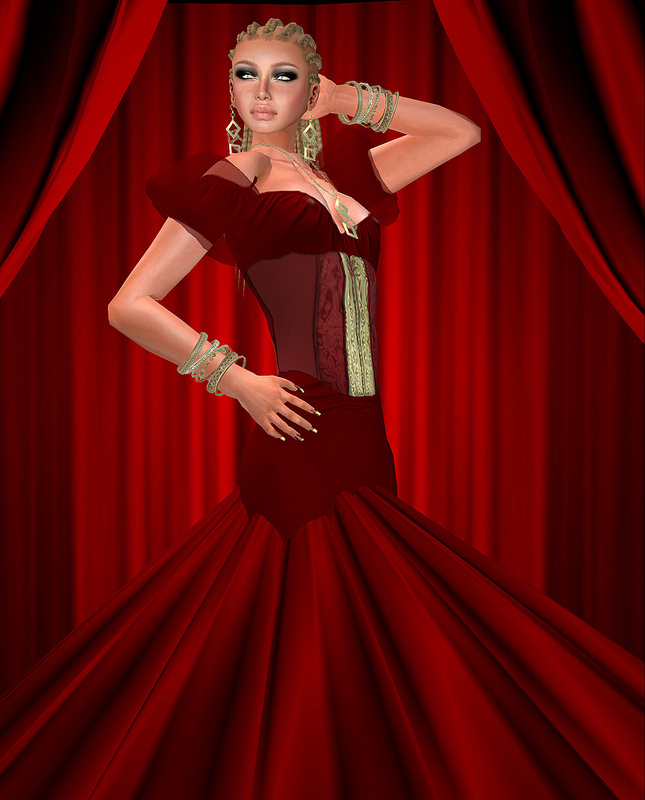 Becky Kénaan's Blog: CWS: Chillin' Red Renaissance Corset Gown ...