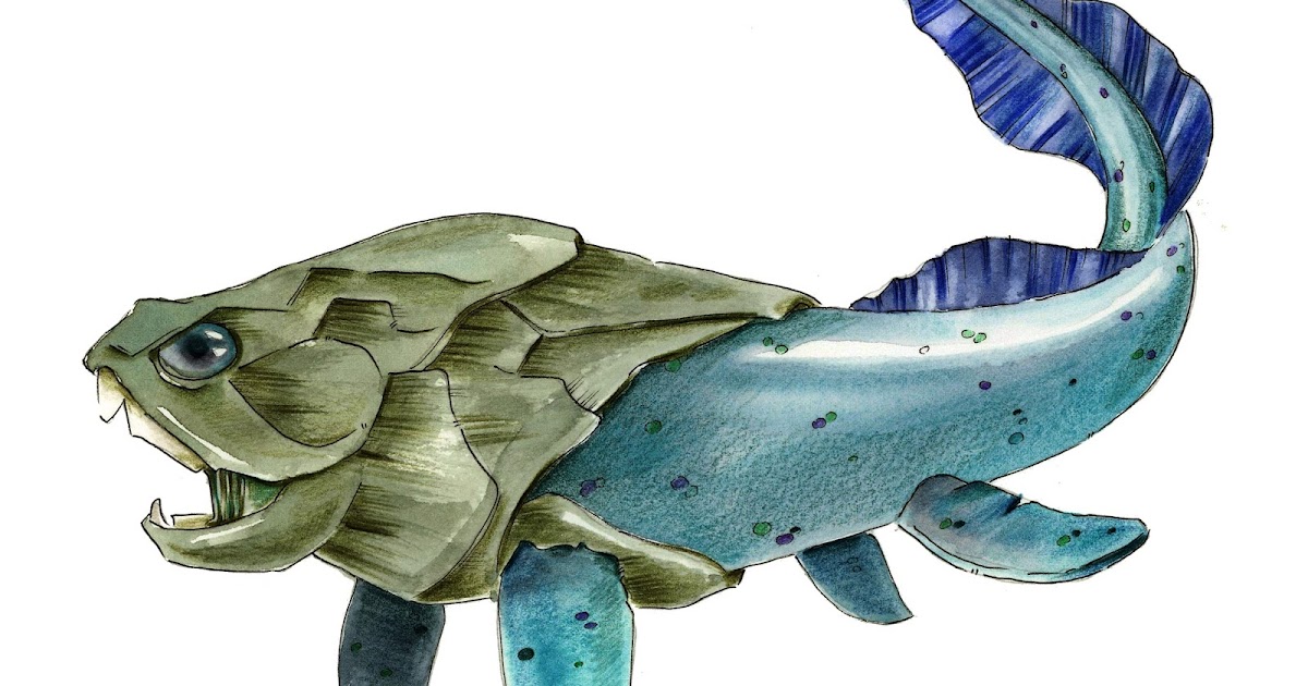 Плакодерма Placodermi (раскраска) | Kids Science Lab