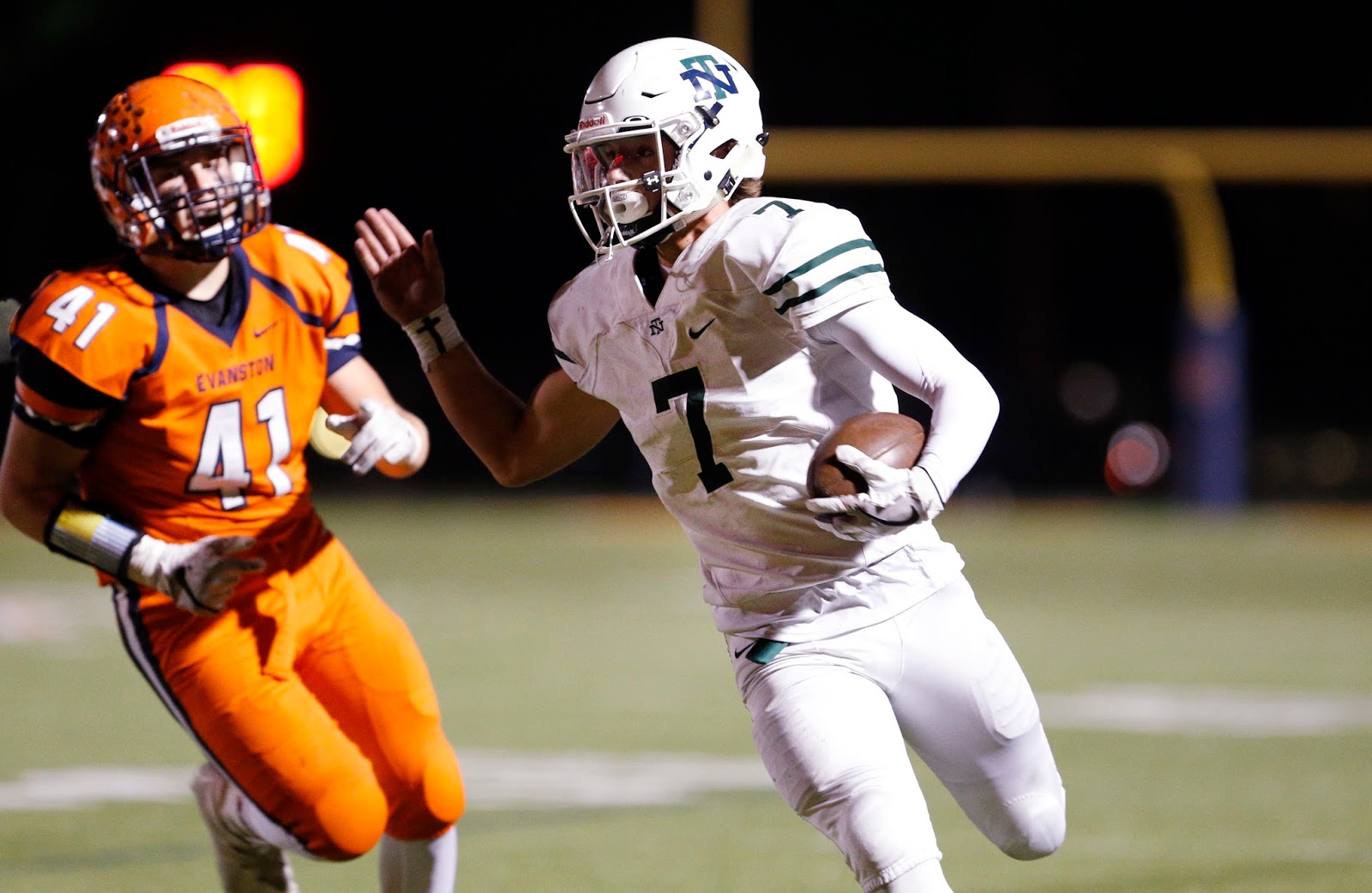 Mark Kodiak Ukena: IHSA Varsity Football: New Trier vs Evanston THS