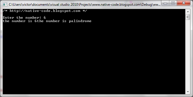A Simple Palindrome Program In C By Using Math Function 0468