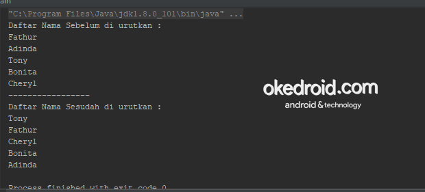 Contoh Aktivitas Metode Ascending Dan Descending Di Java - Java Media Kita