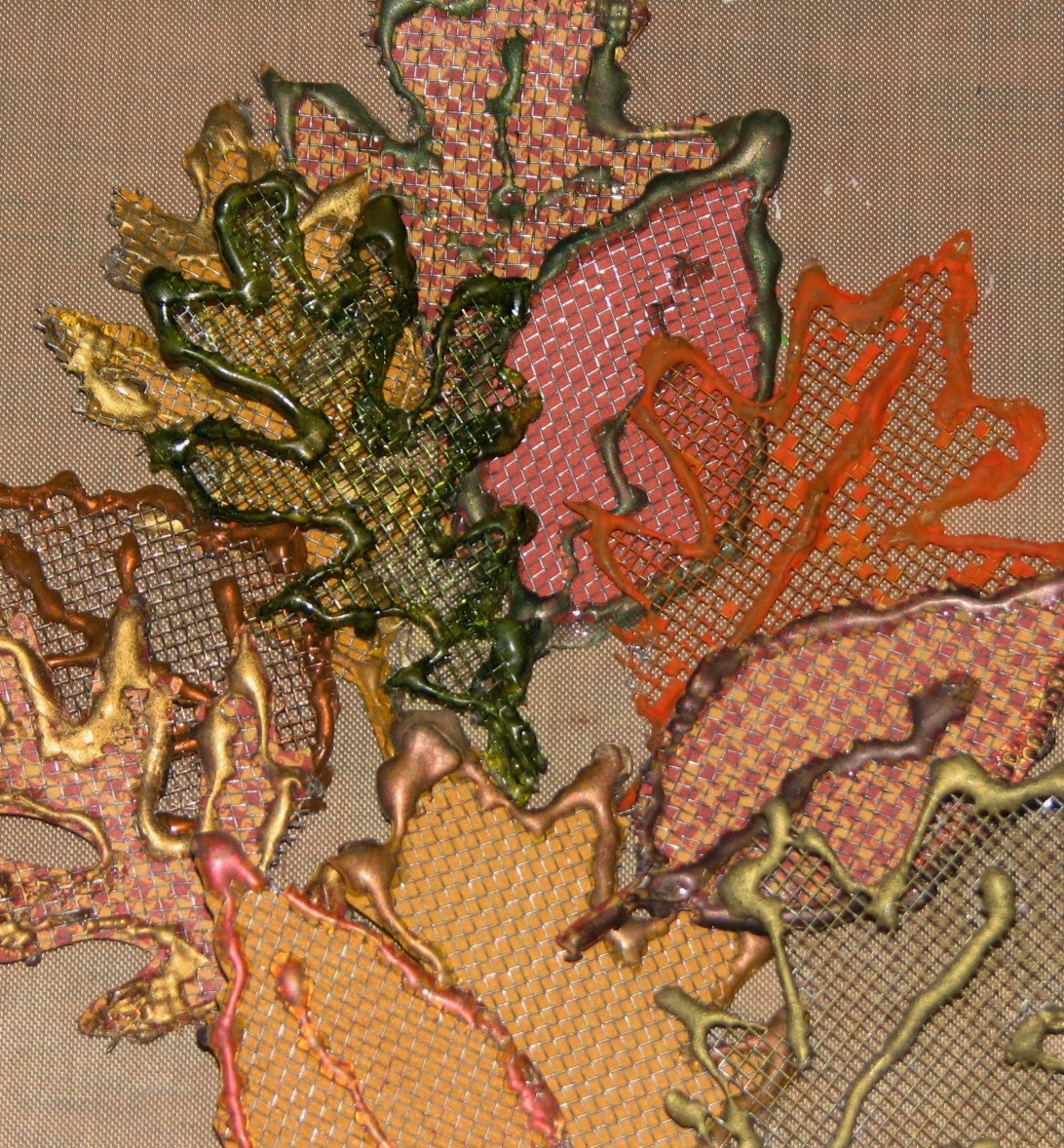 Ink Stains: Mesh Leaves - Part II & Uses